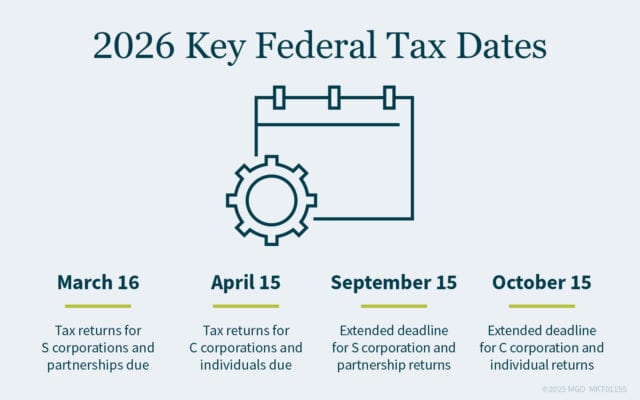 2026 Tax Deadlines: Key Dates Your Business Needs to Know